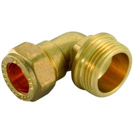 Compression Male Iron Elbow - 10mm x 1/2"