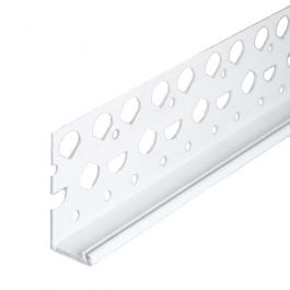 White PVC Render Stop Bead 15mm x 2.5m 25 Pack