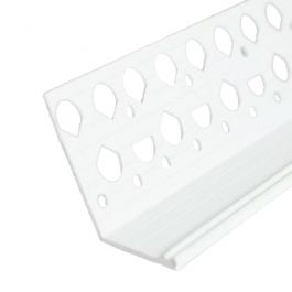 White PVC Bellcast Render Bead 20mm x 2.5m 25 Pack